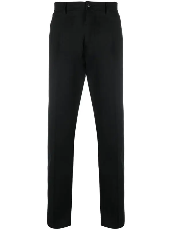 Roberto Cavalli Logo-patch Straight-leg Trousers