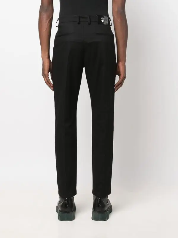 Roberto Cavalli Logo-patch Straight-leg Trousers