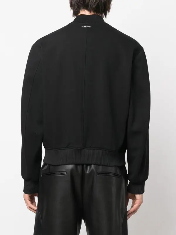Roberto Cavalli Logo-patch Bomber Jacket