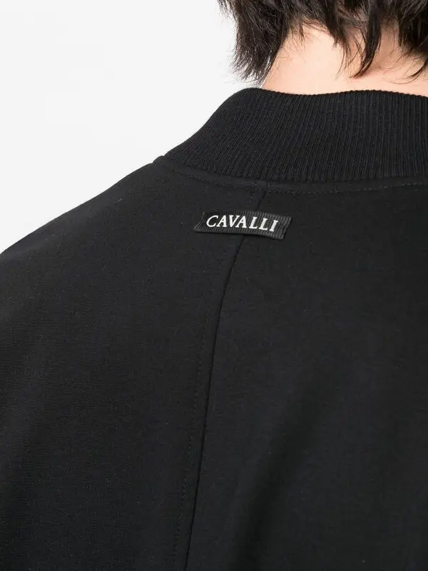 Roberto Cavalli Logo-patch Bomber Jacket
