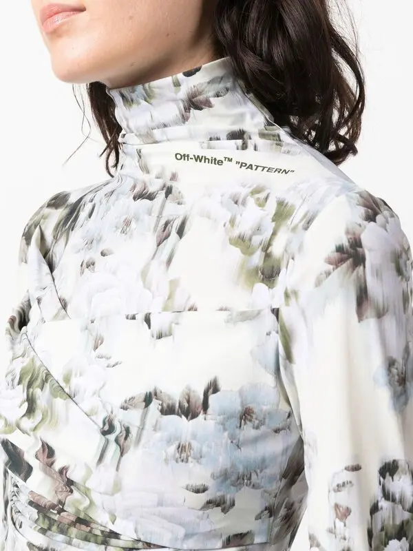 Off-White Pattern Print Long-sleeve T-shirt