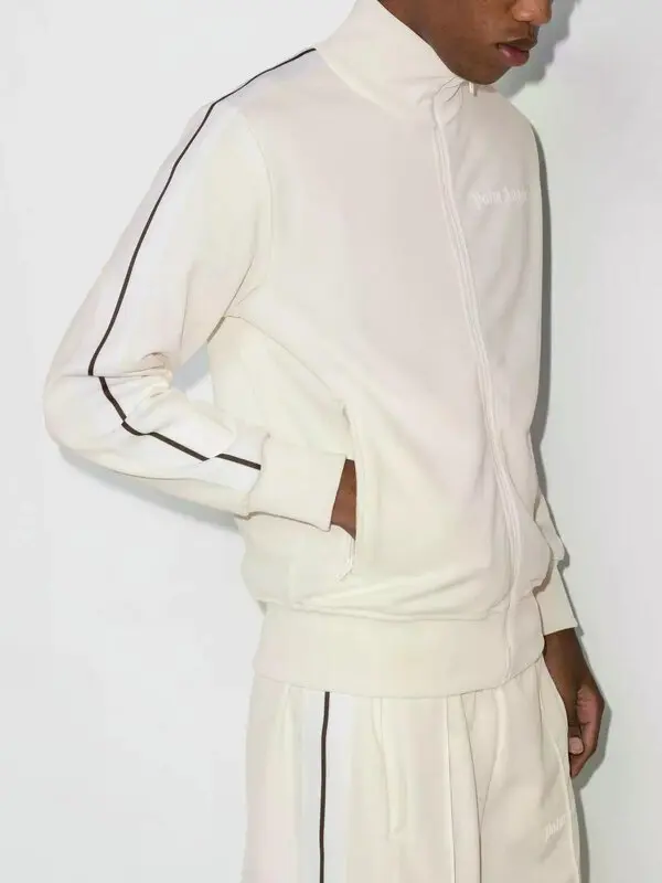Palm Angels Logo-print Track Jacket - Neutrals