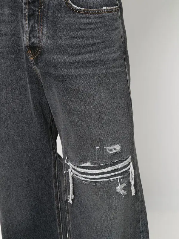 DIESEL® D-rise 007f6 Straight-leg Jeans - Black