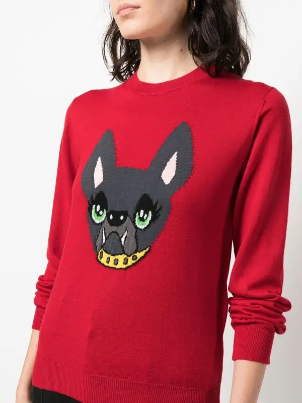 Dsquared2 Icon Dog Intarsia Knit Jumper