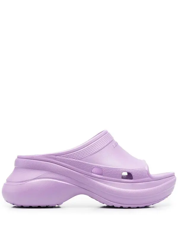 Balenciaga X Crocs Pool Sandals - Purple