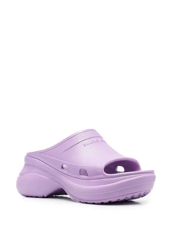 Balenciaga X Crocs Pool Sandals - Purple