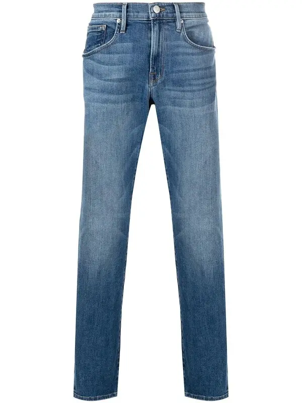 FRAME Straight-leg Mid-rise Jeans