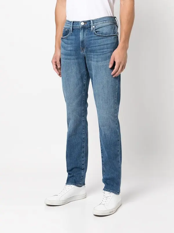 FRAME Straight-leg Mid-rise Jeans