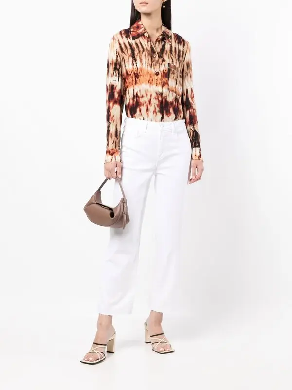 L'Agence Cropped Straight-leg Jeans