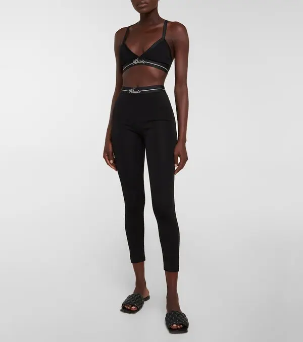 Khaite Merry Logo Jersey Leggings
