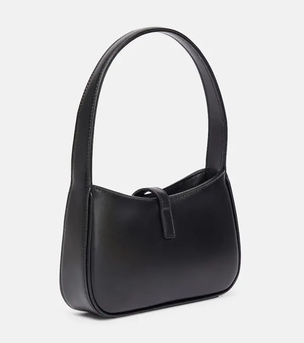 Saint Laurent Le 5 À 7 Mini Leather Shoulder Bag - Black