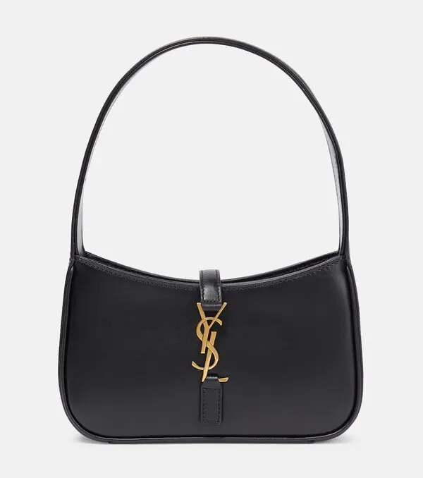 Saint Laurent Le 5 À 7 Mini Leather Shoulder Bag - Black