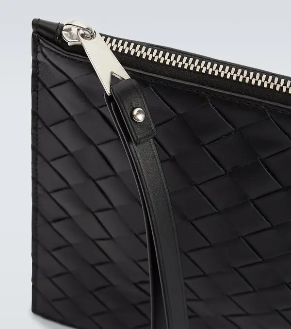 Bottega Veneta Intrecciato Large Leather Pouch