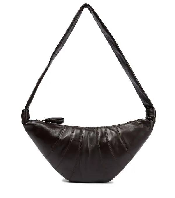 LEMAIRE Croissant Leather Shoulder Bag - Brown