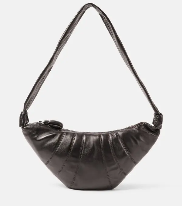 LEMAIRE Croissant Leather Shoulder Bag - Brown