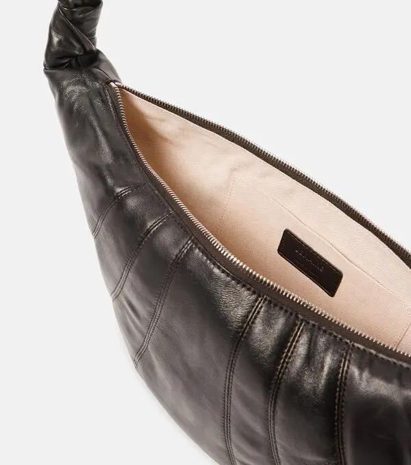 LEMAIRE Croissant Leather Shoulder Bag - Brown
