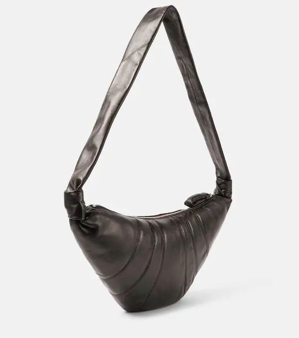 LEMAIRE Croissant Leather Shoulder Bag - Brown