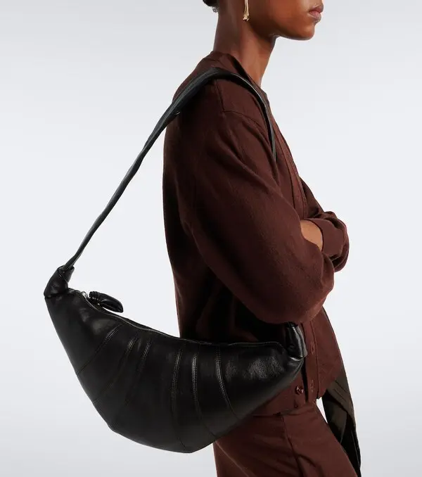 LEMAIRE Croissant Leather Shoulder Bag