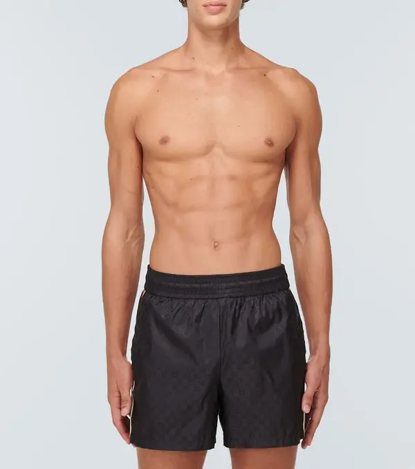 Gucci Gg Jacquard Swim Shorts