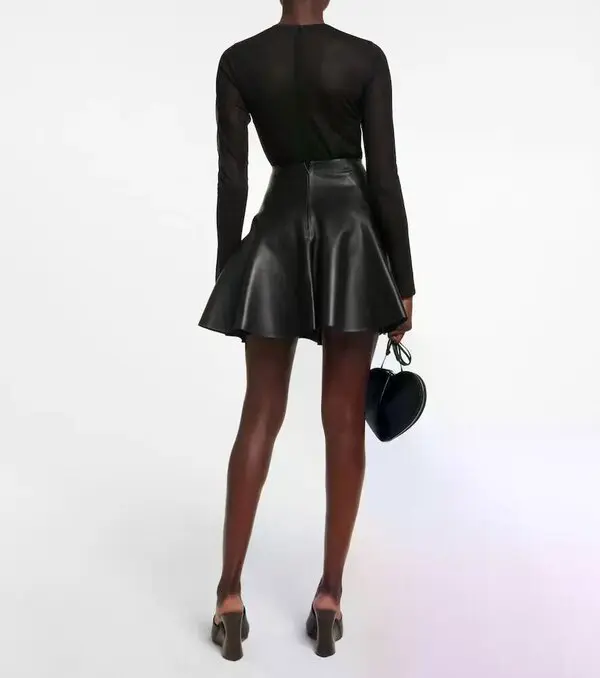 AZZEDINE ALAIA Alaïa Leather Miniskirt