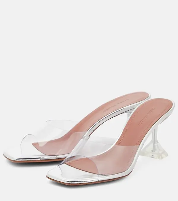 Amina Muaddi Lupita Mules - White