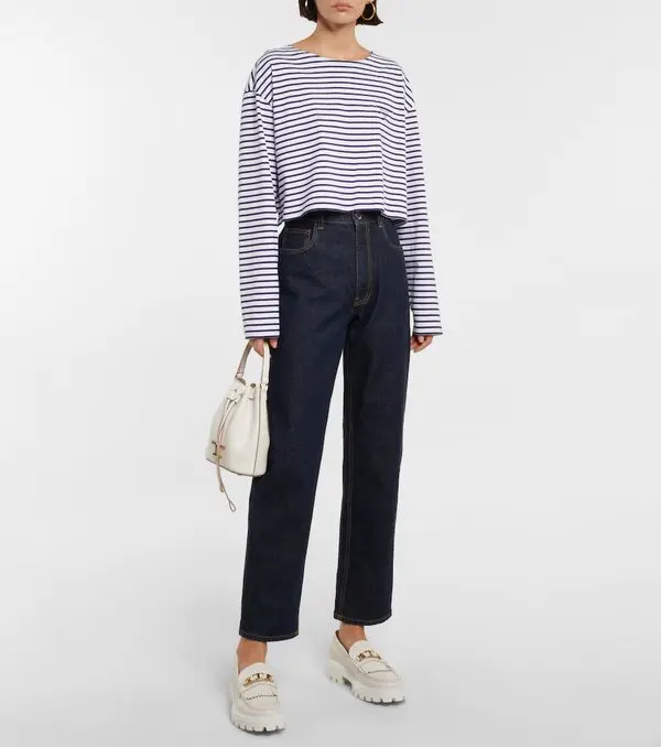 TOD'S Fringed Leather Loafers - White