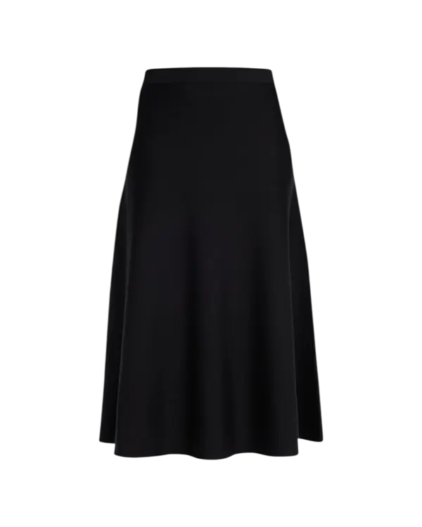 Gabriela Hearst Freddie Midi Knit Skirt - Black