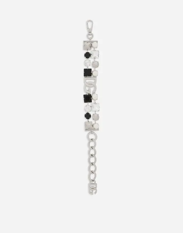 Dolce & Gabbana Bracelet With Rhinestones And Dg Logo
