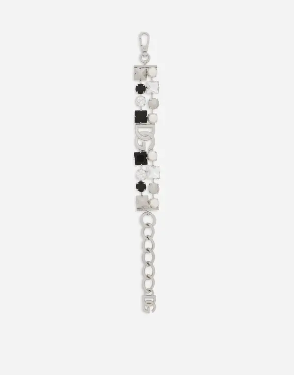 Dolce & Gabbana Bracelet With Rhinestones And Dg Logo