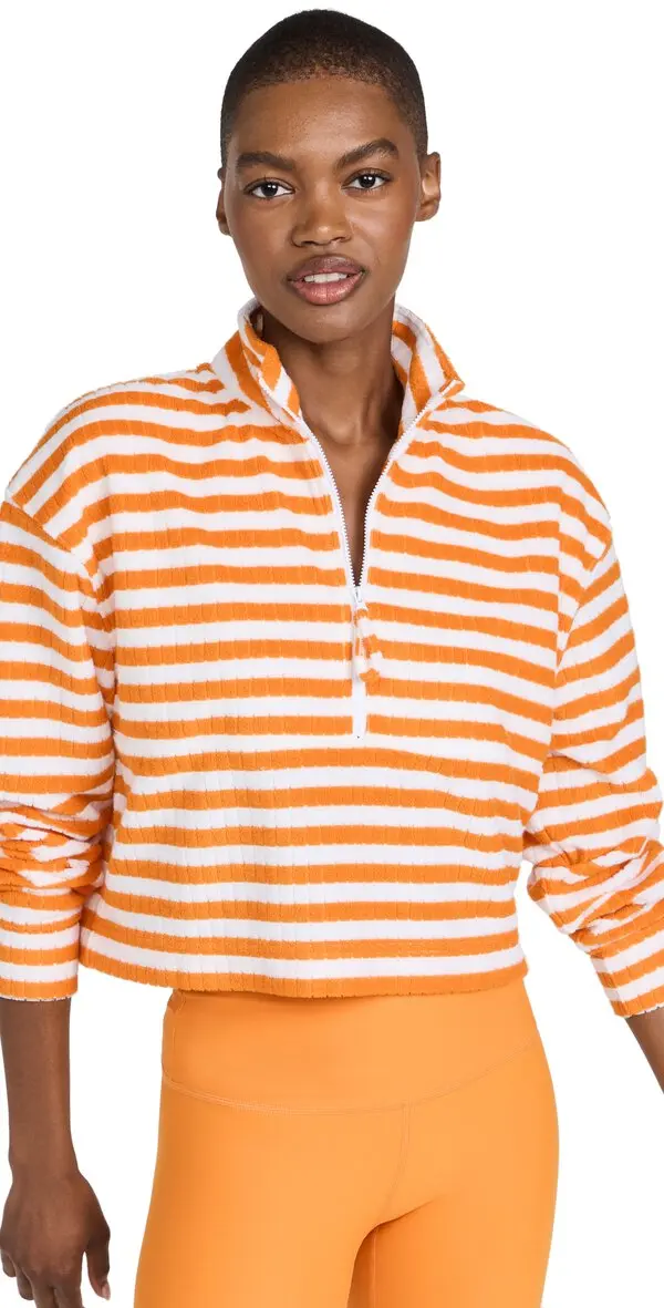 SINCERELY JULES FOR BANDIER Holly Half Zip Sweatshirt