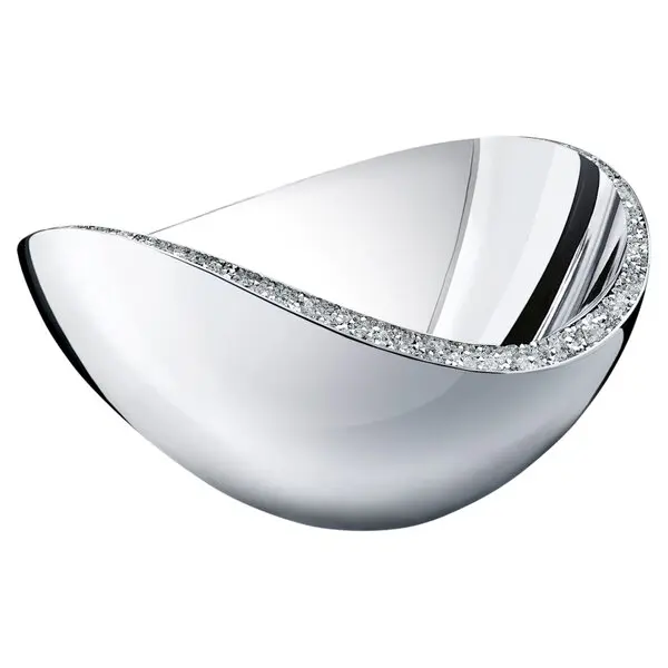 SWAROVSKI Minera Decorative Bowl - Silver Tone