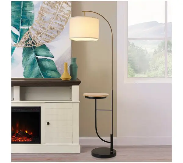 TEAMSON Arc Floor Lamp With Usb Port