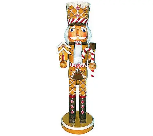 SANTA'S WORKSHOP 14' Gingerbread Soldier Nutcracker Santa's W Orkshop