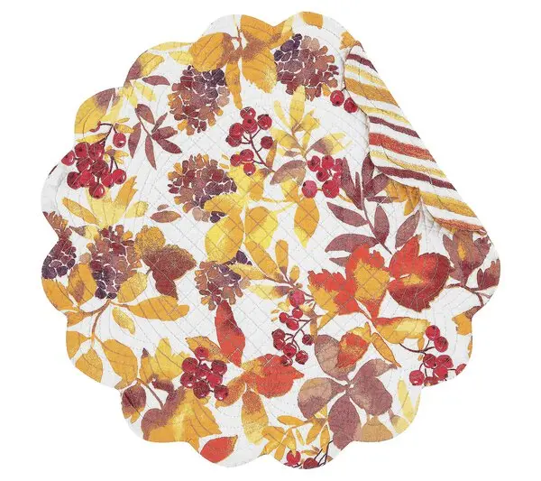 VALERIE PARR HILL 17' Cordelia Round Placemat Set 6 Valerie - One-color