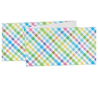 VALERIE PARR HILL 13' X 72' Spring Blossom Plaid Table Runner Valerie - One-color
