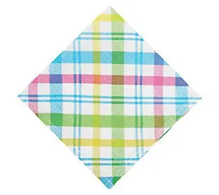 VALERIE PARR HILL 18' X 18' Spring Blossom Plaid Napkin Set Of 6 Valerie - One-color