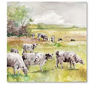 COURTSIDE MARKET Spring Herd 16x16 Canvas Wall Art - One-color