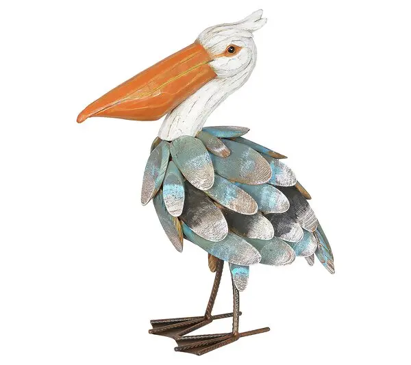 EXHART Wood And Metal Pelican - One-color