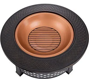 PURE GARDEN 32' Round Metal Fire Pit