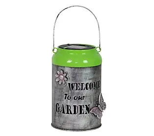 EXHART Garden Pail Metal Lantern
