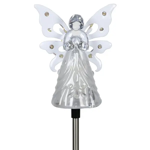 EXHART Solar Angel With 12 Led Wings By - One-color