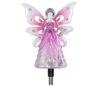 EXHART Solar Acrylic Angel Stake - One-color