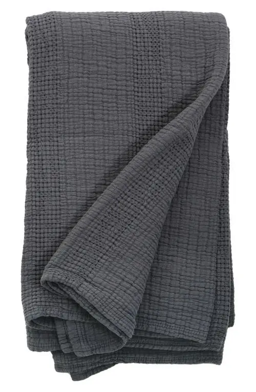POM POM AT HOME Nantucket Matelassé Blanket - Midnight