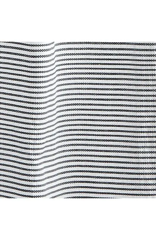 PERI HOME Panama Stripe Shower Curtain - Navy