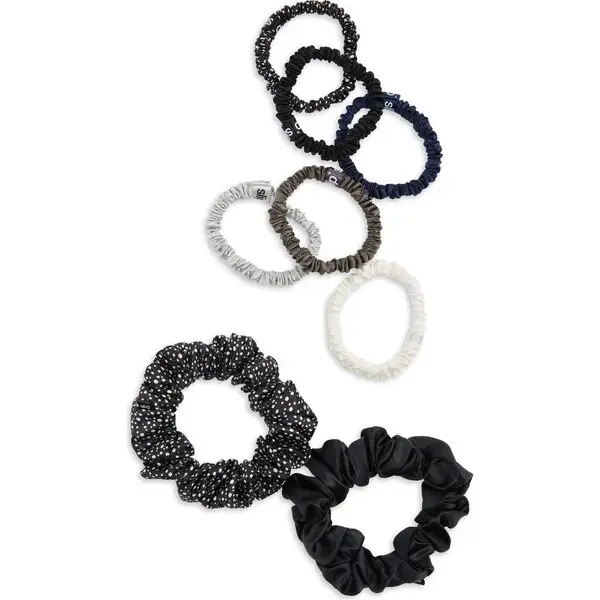 Slip Date Night Silk Scrunchie Set - Multi