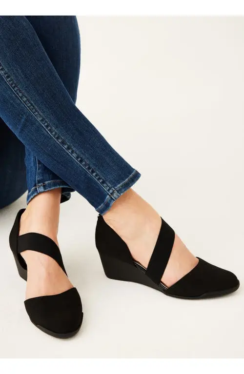 Anne Klein Wedge Pump - Black Multi
