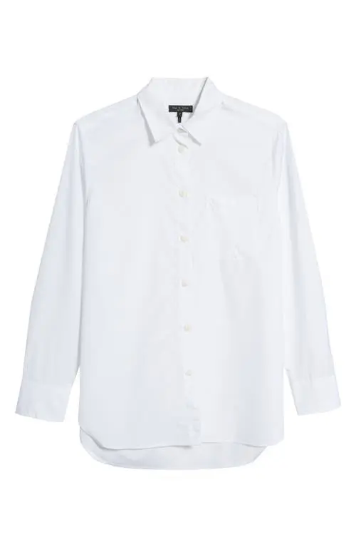 Rag & Bone Icons Maxine Cotton Poplin Button-up Shirt - Wht