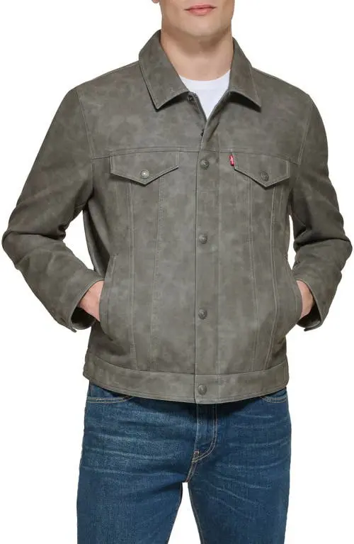 LEVI'S Faux Leather Trucker Jacket