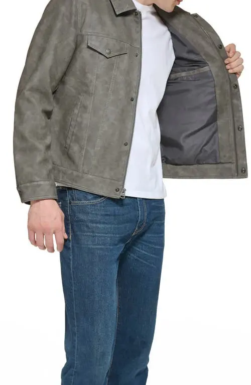 LEVI'S Faux Leather Trucker Jacket