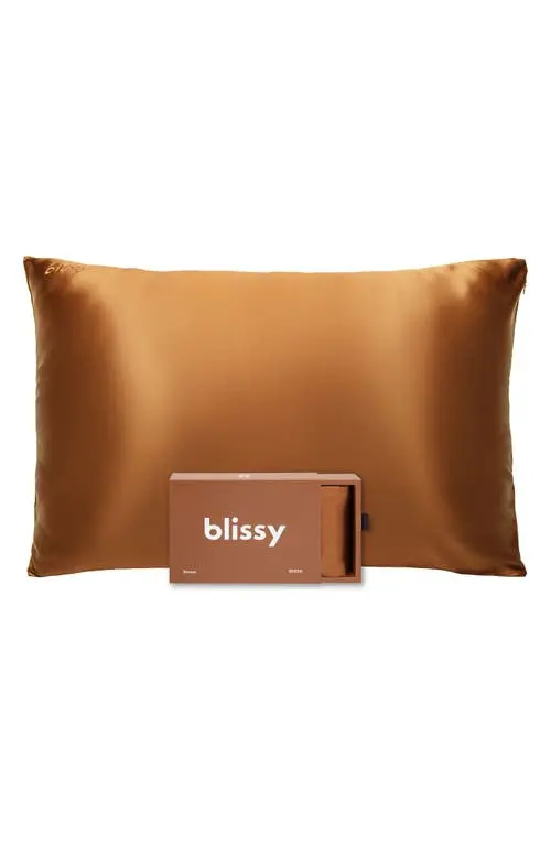 BLISSY Mulberry Silk Pillowcase - Bronze